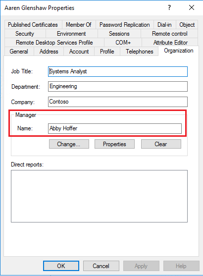 How to Synchronize Managers on GALsync managed user objects – ENow Software